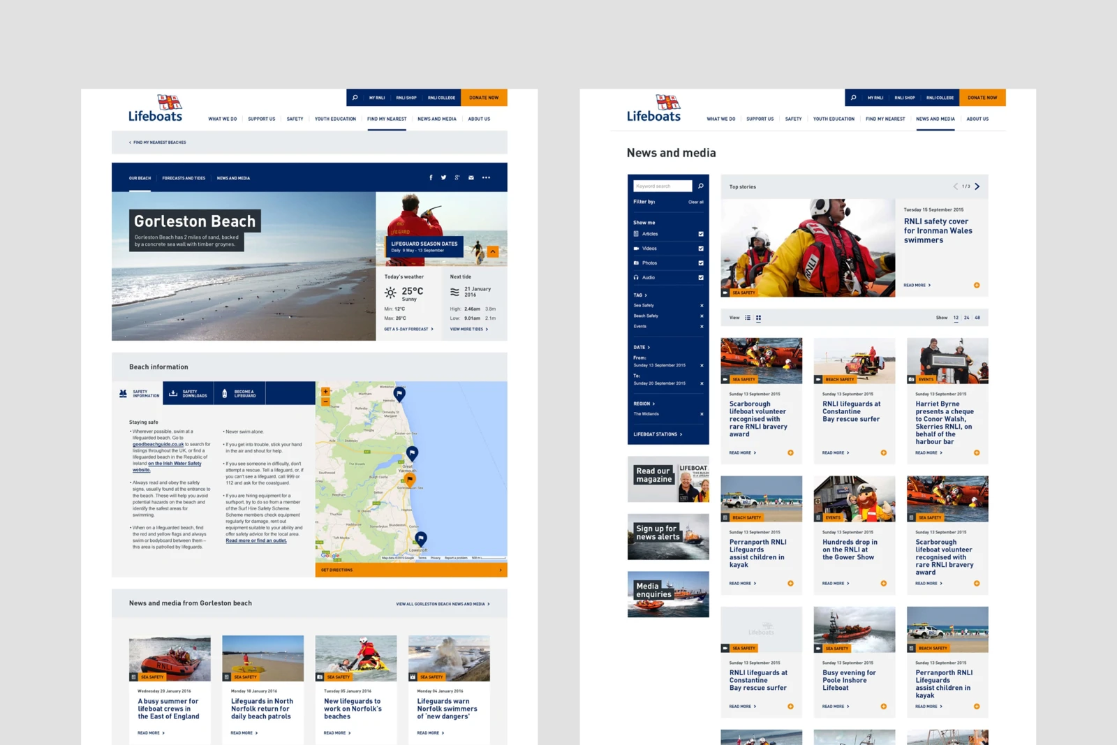 RNLI - Yoyo Design | Award-Winning Web Design Agency | London & Kent